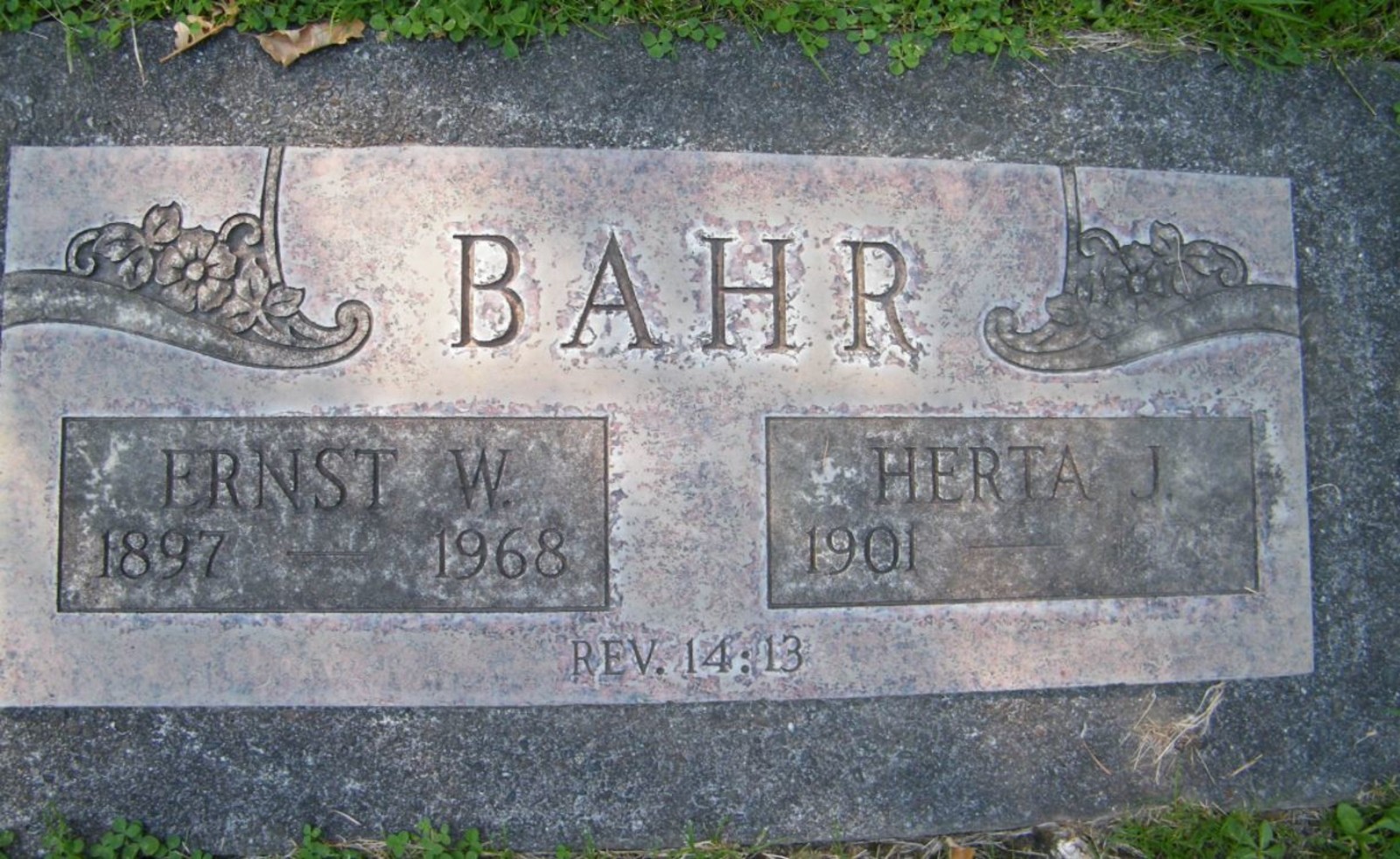 ESDA | Bahr, Ernst "Earnest" Wilhelm (1897–1968) and Herta ...