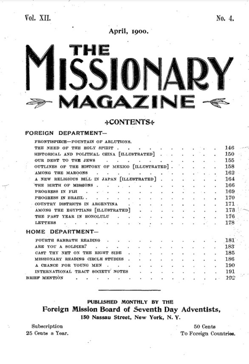 ESDA | Missionary Magazine (1898–1902)